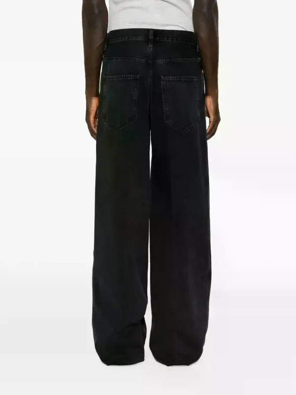 SPINA Pressed Crease Wide-leg Jeans