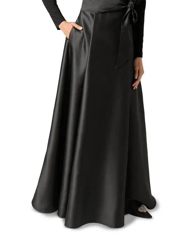 Adrianna Papell Mixed Media Tuxedo Gown