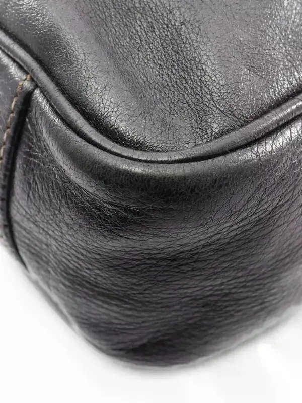 Gucci 2000s Crest Zip-pocket Shoulder Bag