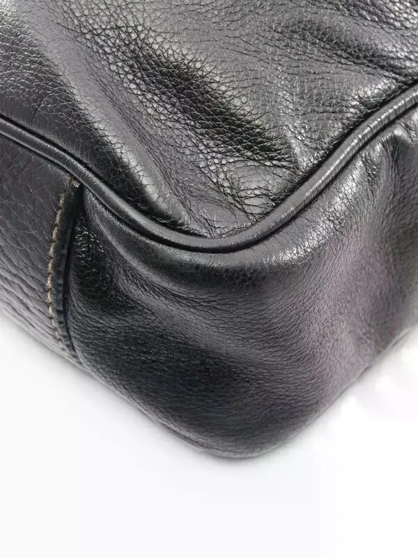 Gucci 2000s Crest Zip-pocket Shoulder Bag