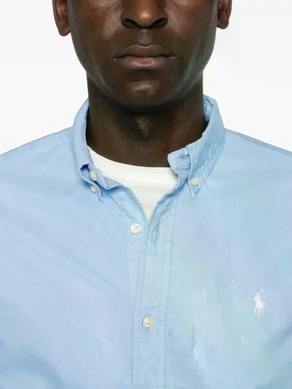 Polo Ralph Lauren Embroidered-logo Button-down Shirt