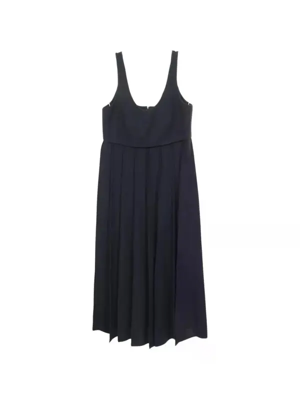 Hermès Sleeveless Pleated Midi Dress