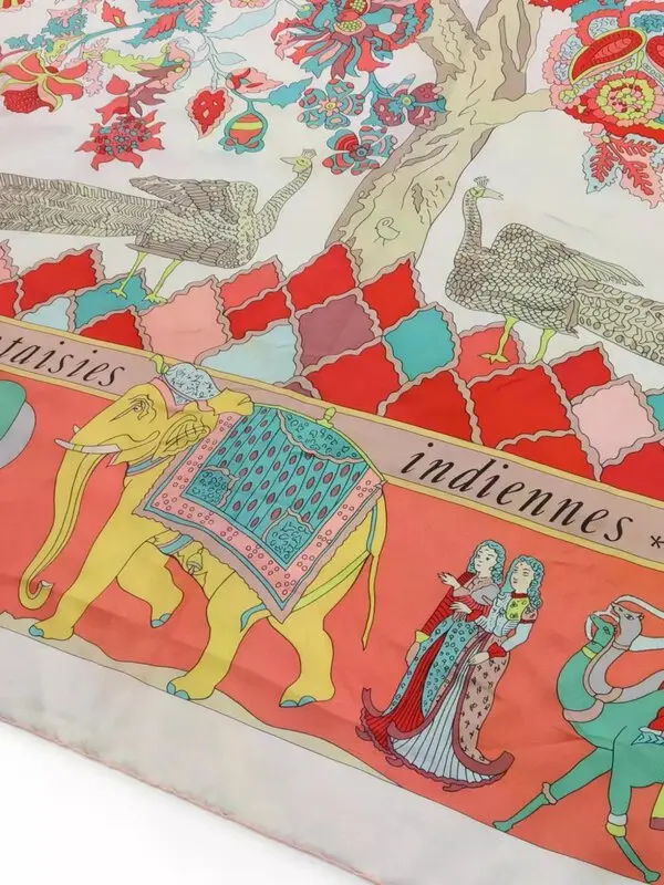 Hermès Fantaisies Indiennes Silk Scarf