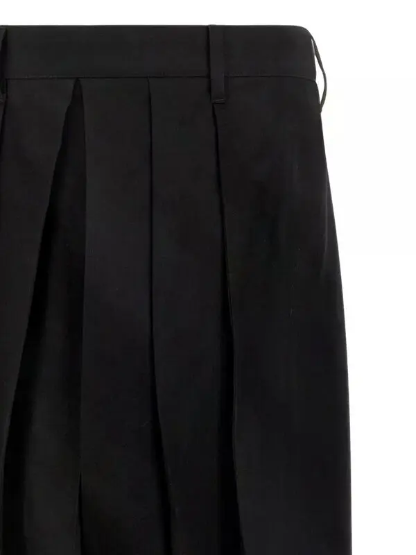 Yohji Yamamoto Hakama Pleated Wool Trousers