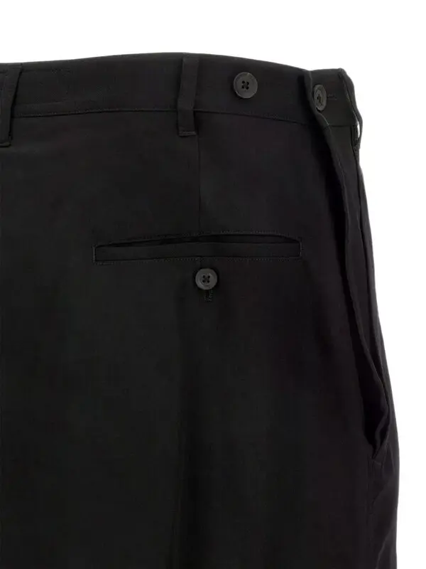 Yohji Yamamoto Hakama Pleated Wool Trousers
