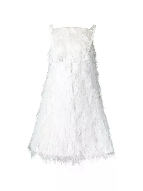 Simkhai Kalla Feather-effect Mini Dress