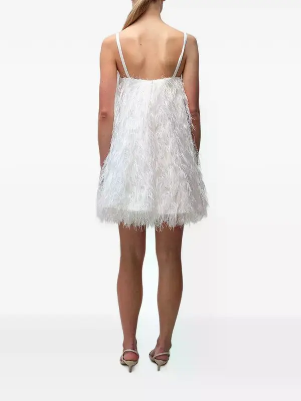 Simkhai Kalla Feather-effect Mini Dress