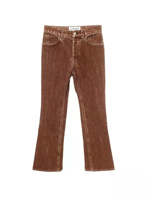 Loewe Velour Button-fly Jeans