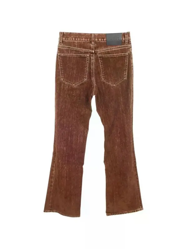 Loewe Velour Button-fly Jeans