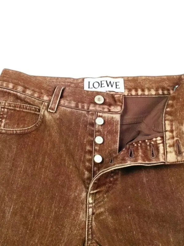 Loewe Velour Button-fly Jeans