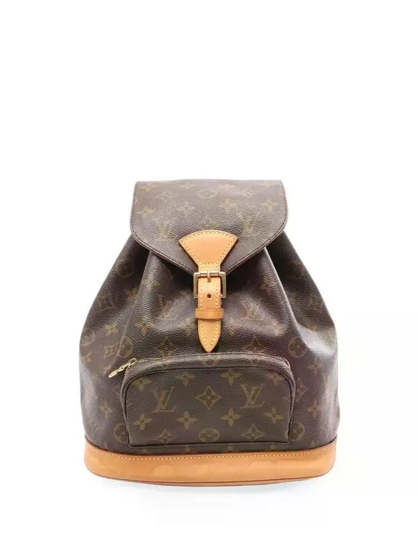 LOUIS VUITTON Montsouris Monogram Canvas Backpack - Brown