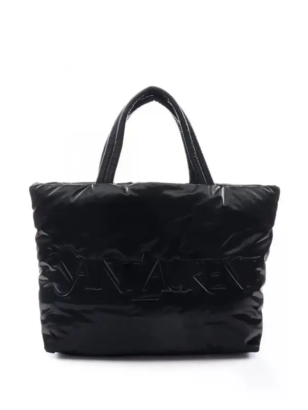 Saint Laurent Padded Logo Tote Bag - Black