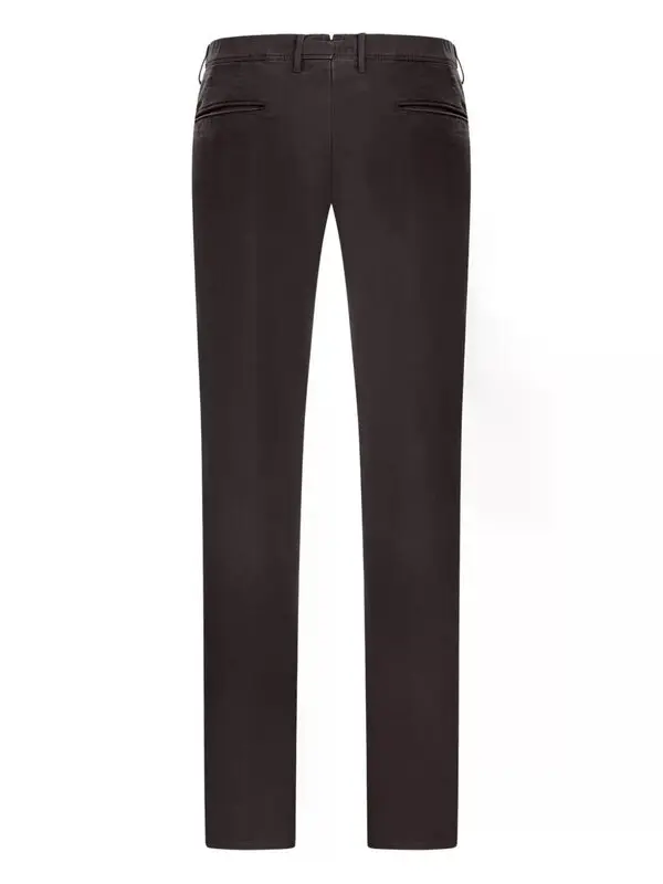 Incotex Cotton Trousers With Button Fastening And Back Pockets