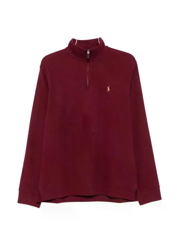 Polo Ralph Lauren Quarter-zip Embroidered-logo Sweater