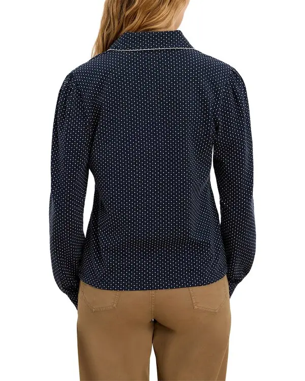 NIC+ZOE Derby Dot Polo Top