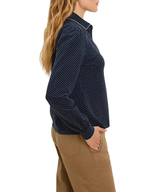 NIC+ZOE Derby Dot Polo Top