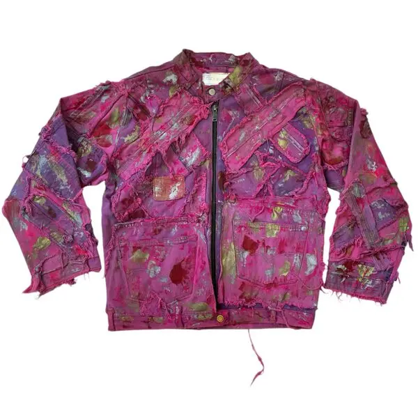 ZASTASTUDIO Wearable Ruins Shredded Denim Jacket
