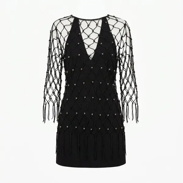 TOHEN Manon Beaded Mini Dress