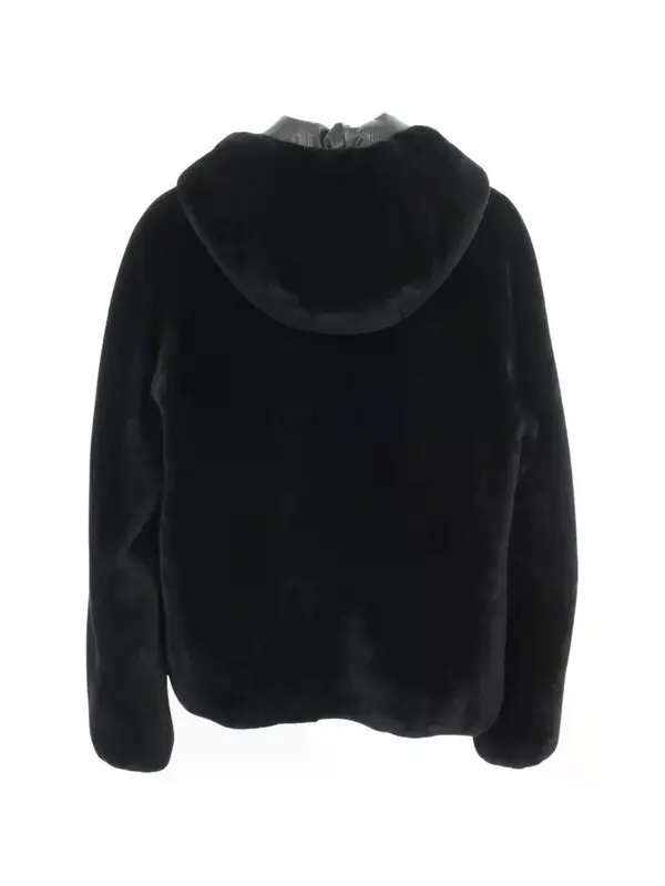 Giorgio Armani Mouton Shearling Hooded Jacket