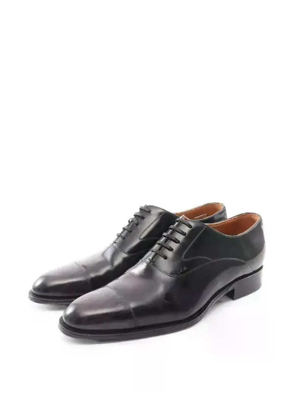 Dior Leather Cap Toe Oxford Shoes