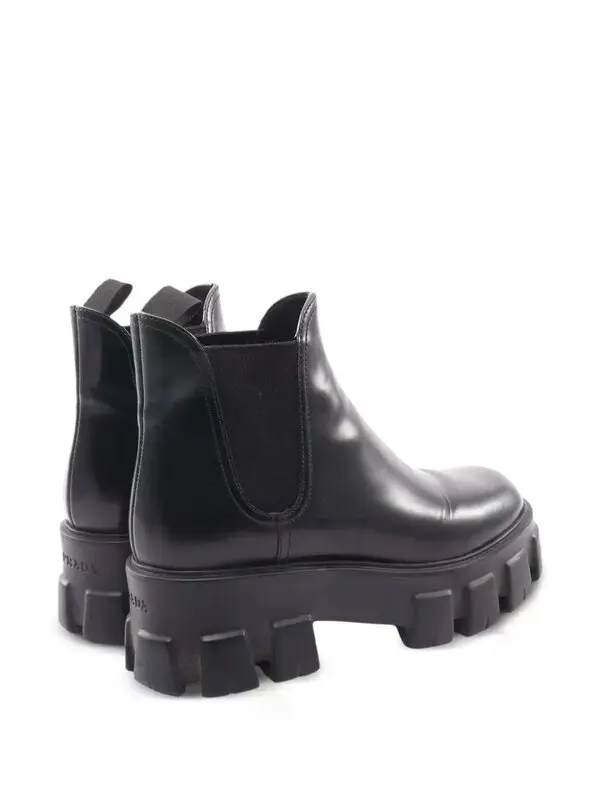 Prada 2000s Monolith Chelsea Boots
