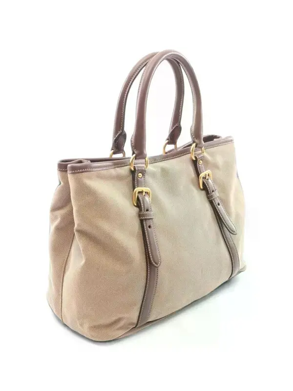 Prada Logo Jacquard Tote Bag