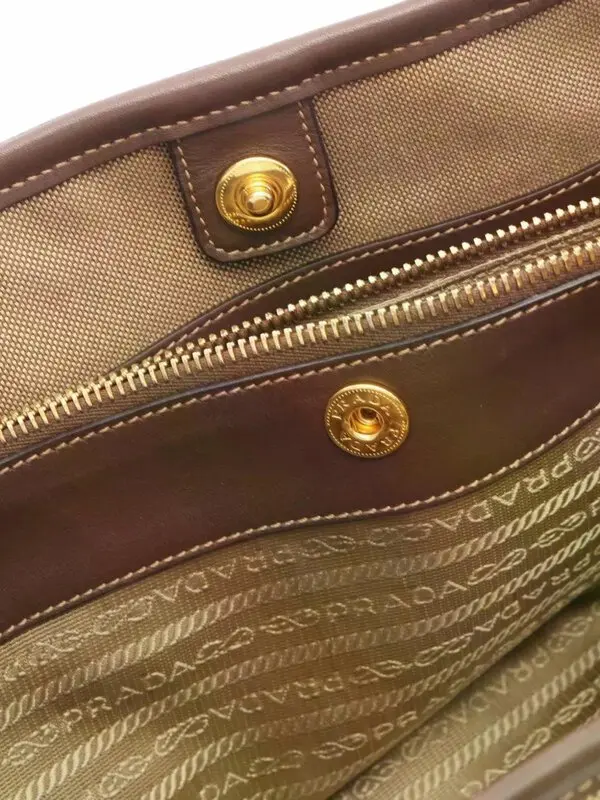 Prada Logo Jacquard Tote Bag