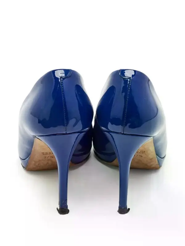 Gucci Horsebit Peep-toe Pumps
