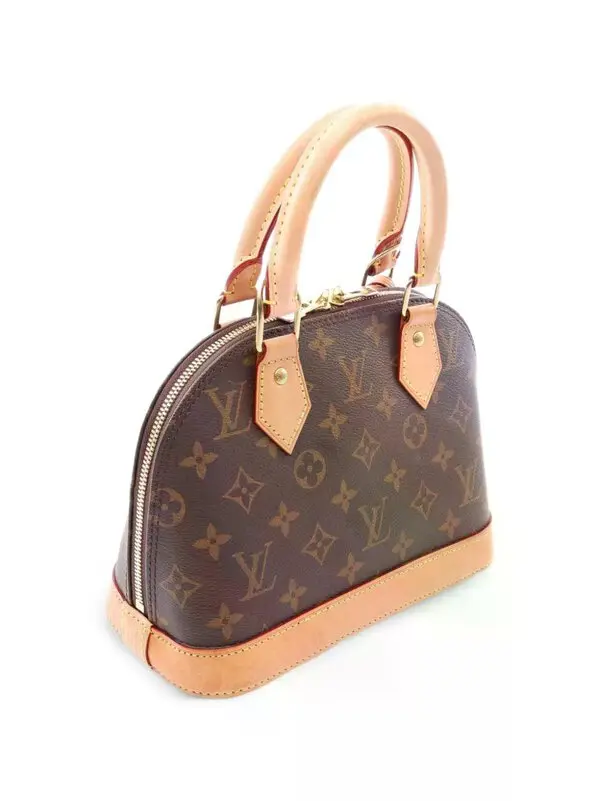 LOUIS VUITTON Monogram Canvas Alma Bb Tote Bag - Brown