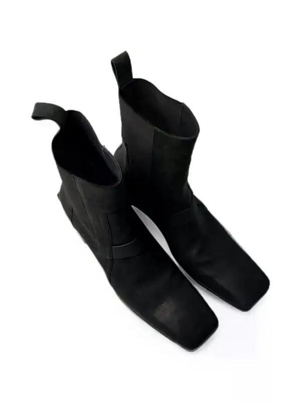 Rick Owens Heeled Square-toe Ankle Boots