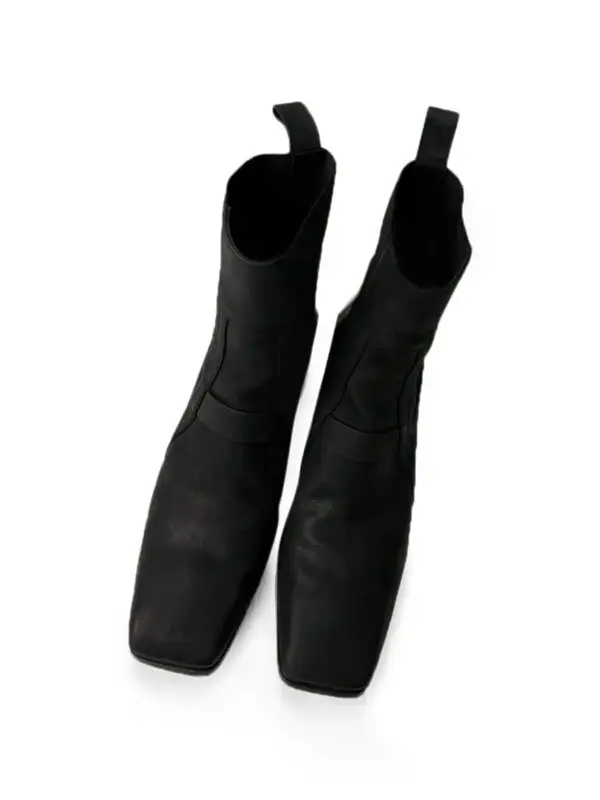 Rick Owens Heeled Square-toe Ankle Boots