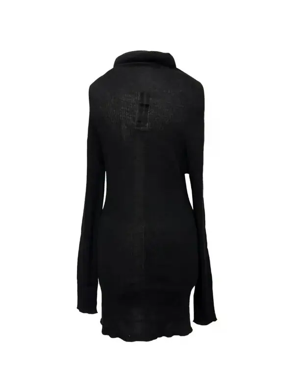 Rick Owens Ribbed Roll Neck Sweater
