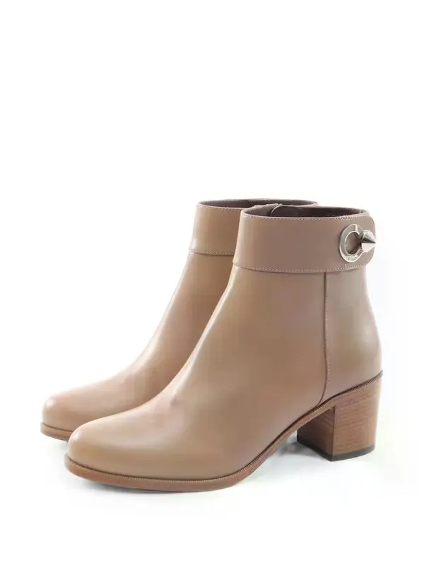 Fendi Leather Spike-embellished Ankle Boots