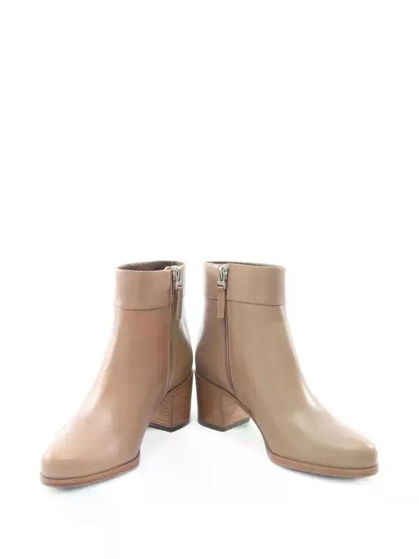 Fendi Leather Spike-embellished Ankle Boots
