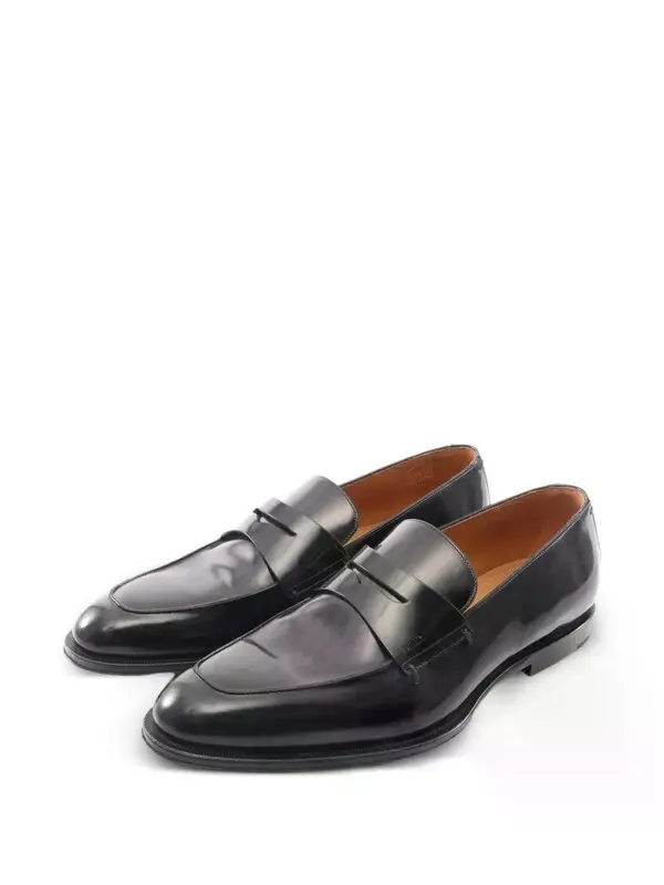 Dior Leather Loafers - Black