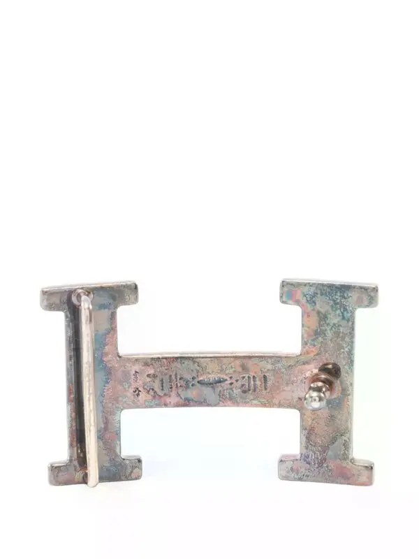 Hermès 2000s Tuareg H-belt Buckle - Silver