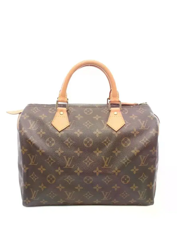LOUIS VUITTON Monogram Speedy 30 Handbag - Brown