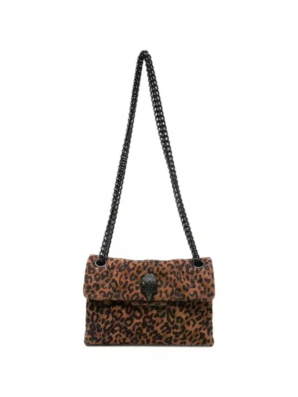 Kurt Geiger Mini Kensington Leopard-print Shoulder Bag - Brown