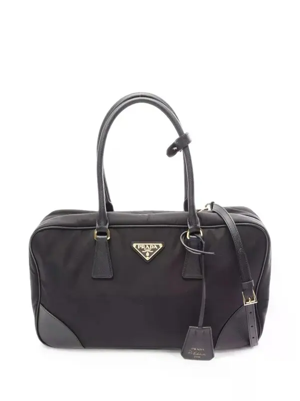 Prada 1978 Saffiano Leather Trim Handbag