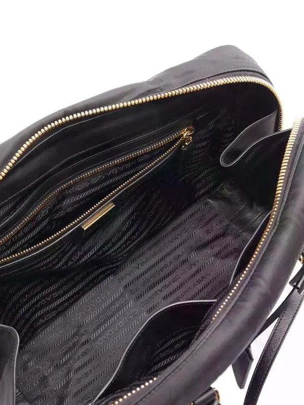 Prada 1978 Saffiano Leather Trim Handbag