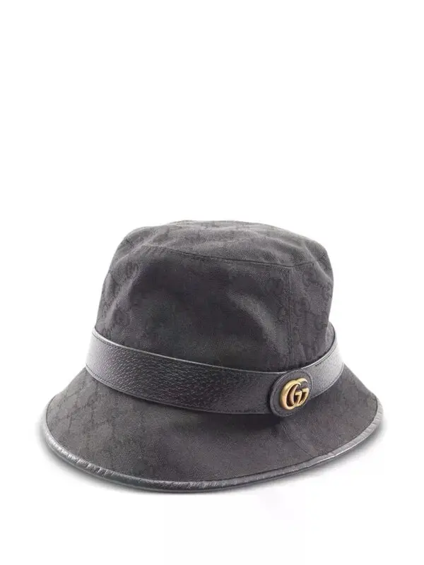 Gucci Gg Marmont Gg Canvas Bucket Hat - Black