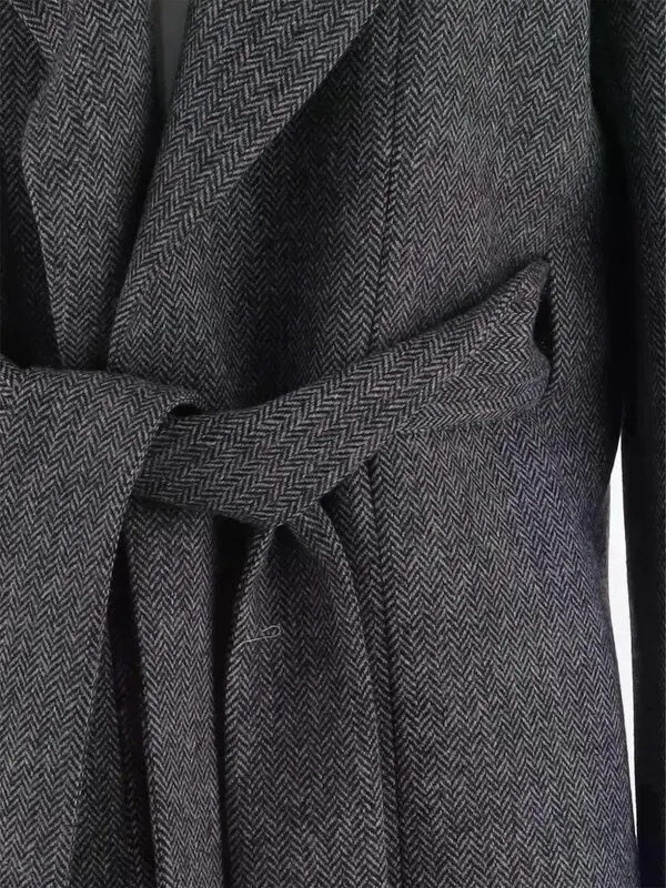 SA SU PHI Herringbone-pattern Belted Jacket