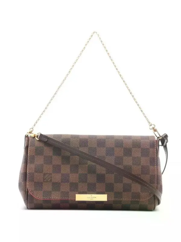 LOUIS VUITTON Favorite 2014 Mm Damier Ebene Shoulder Bag - Brown