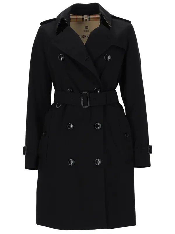 Burberry Double Breasted Kensington Trench Coat