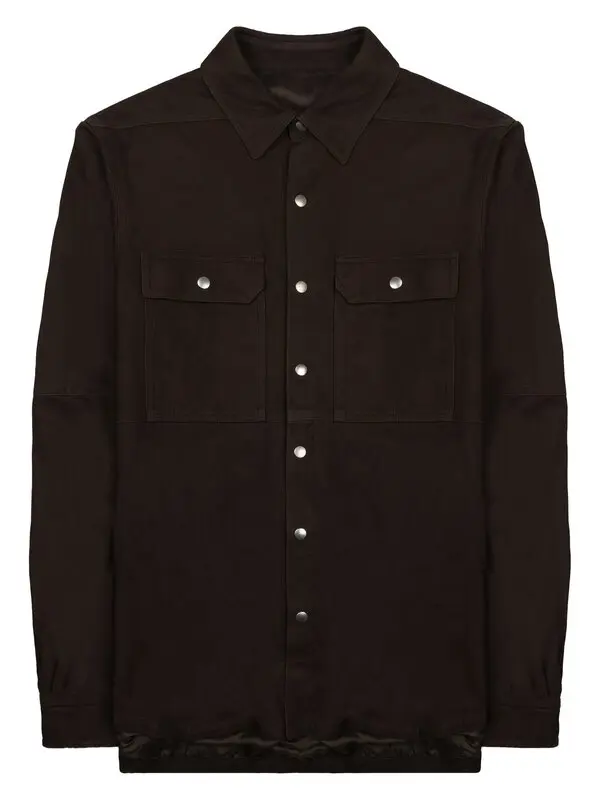 Rick Owens Giacca In Pelle "outershirt