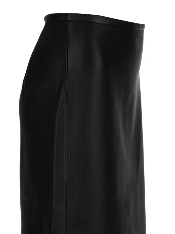 Co Gonna Midi Skirt In Leather