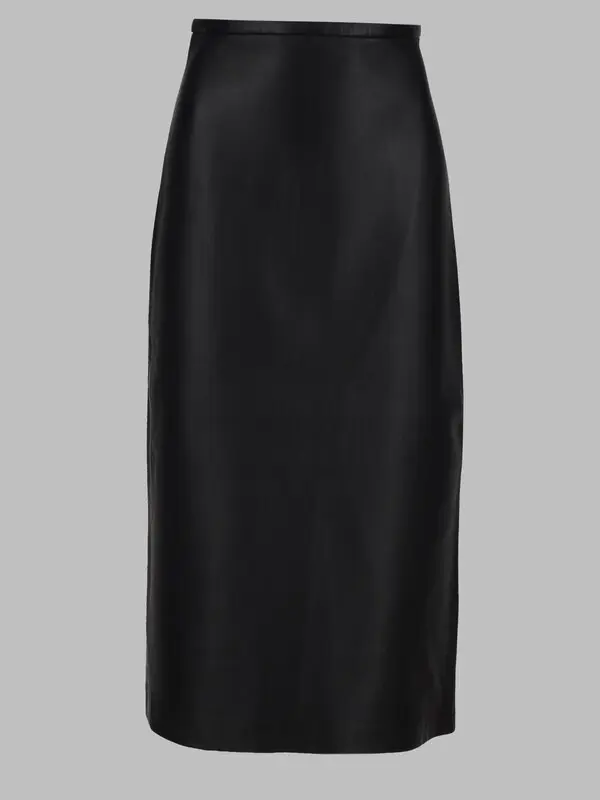 Co Gonna Midi Skirt In Leather