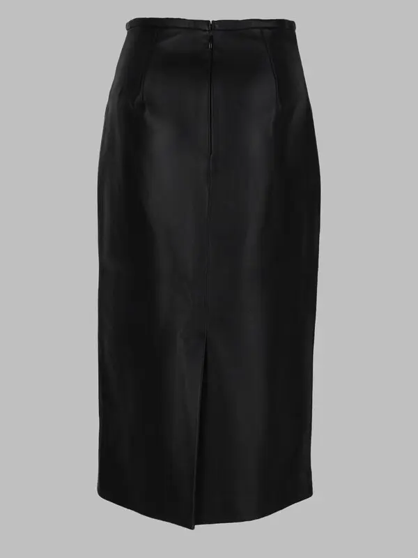 Co Gonna Midi Skirt In Leather