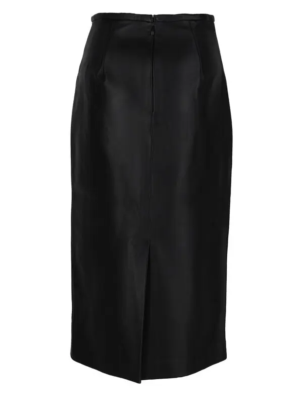 Co Gonna Midi Skirt In Leather