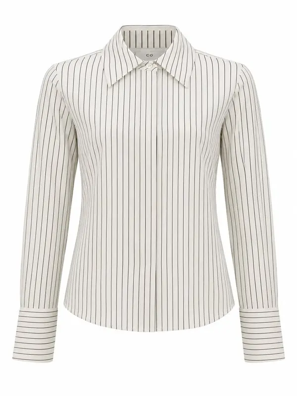 Co Camicia In Seta Striped Silk Shirt